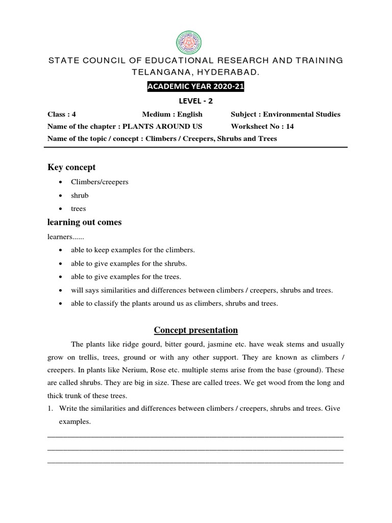 4th EVS EM Lev2 WS 14-42 | PDF | Seed | Flowers