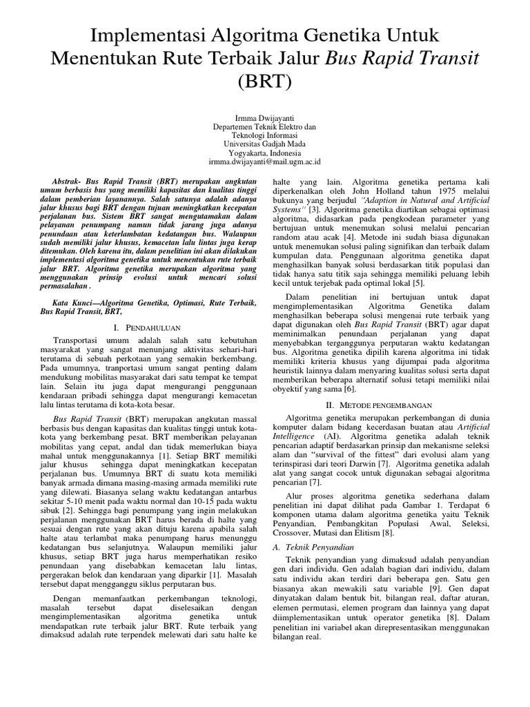 Paper Algoritma Genetika | PDF