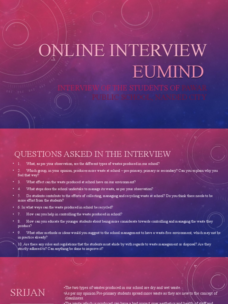 Eumind Interviews | PDF | Waste Management | Recycling
