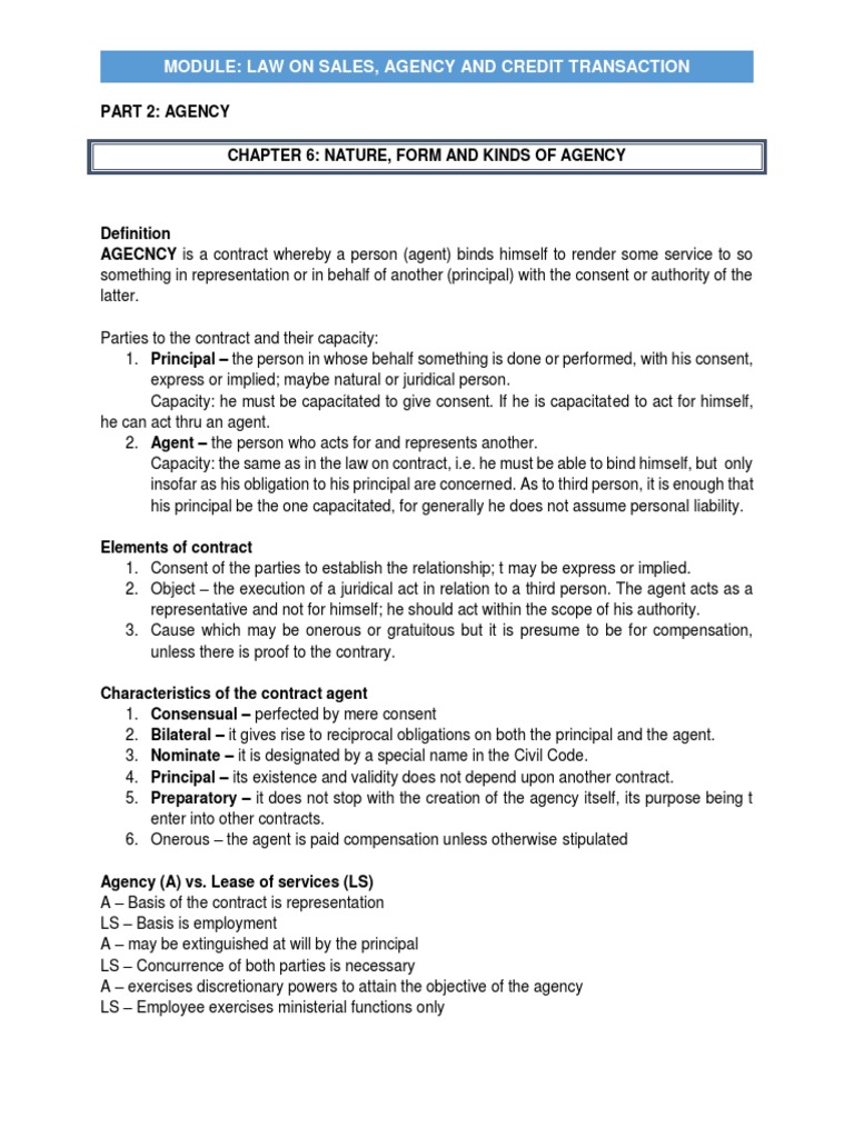 An In-Depth Examination of Agency Law: Defining Agency, Exploring ...