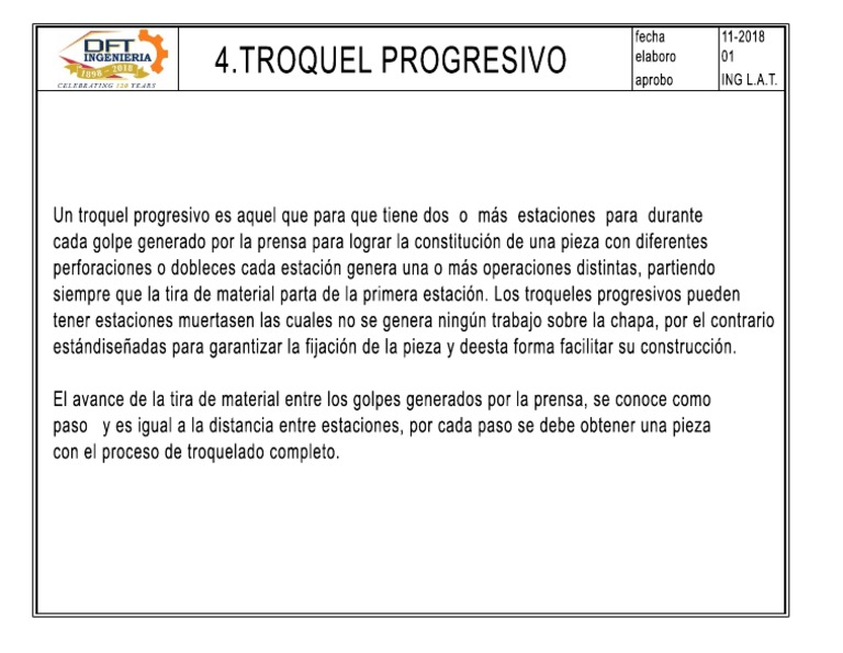4) Troquel Progresivo | PDF