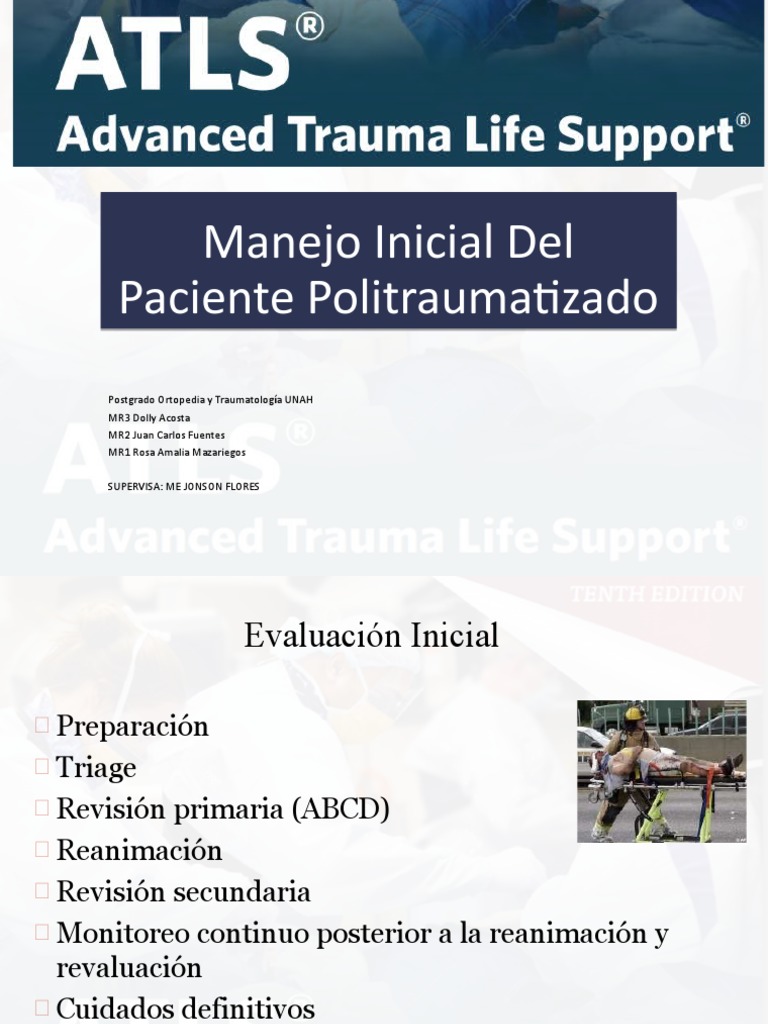 ATLS | PDF | Reanimación cardiopulmonar | Emergencias Médicas
