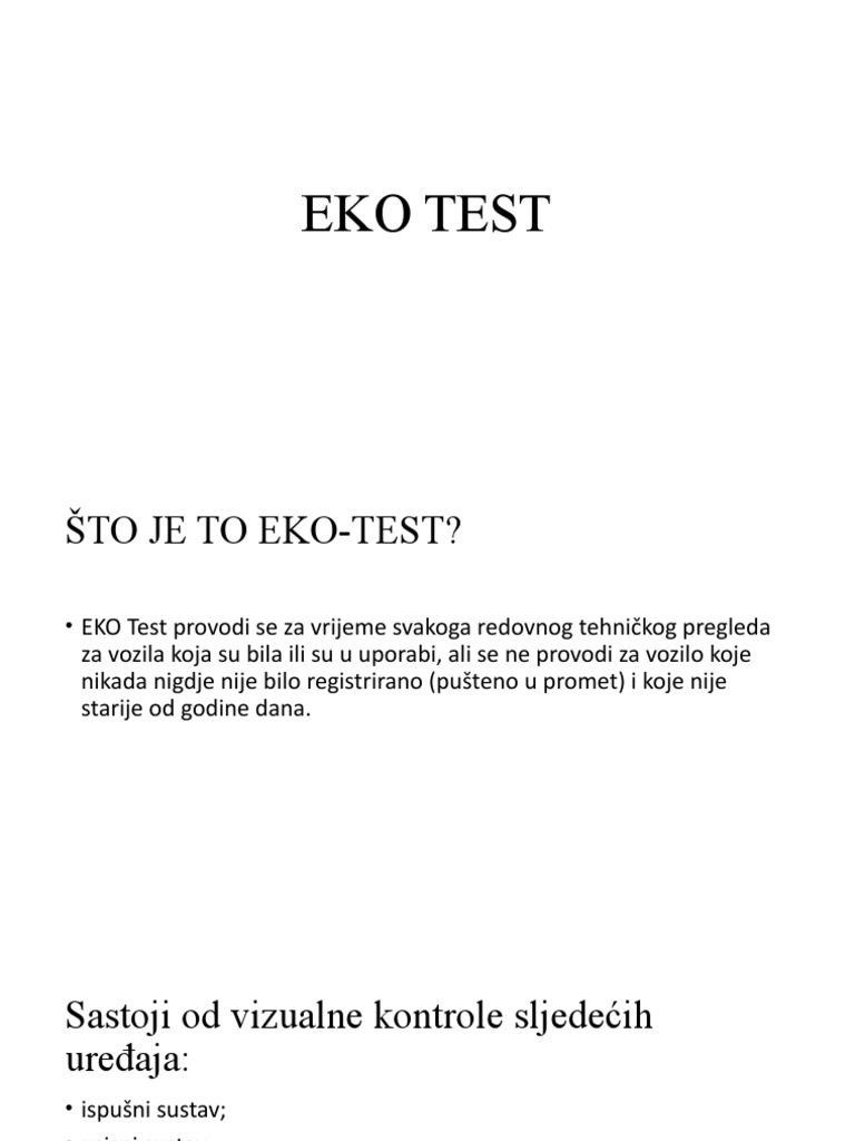 Eko Test | PDF