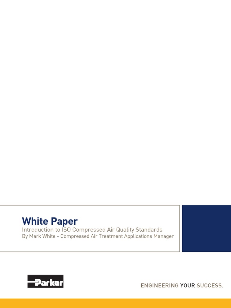 White Paper: Introduction To ISO Compressed Air Quality Standards | PDF ...