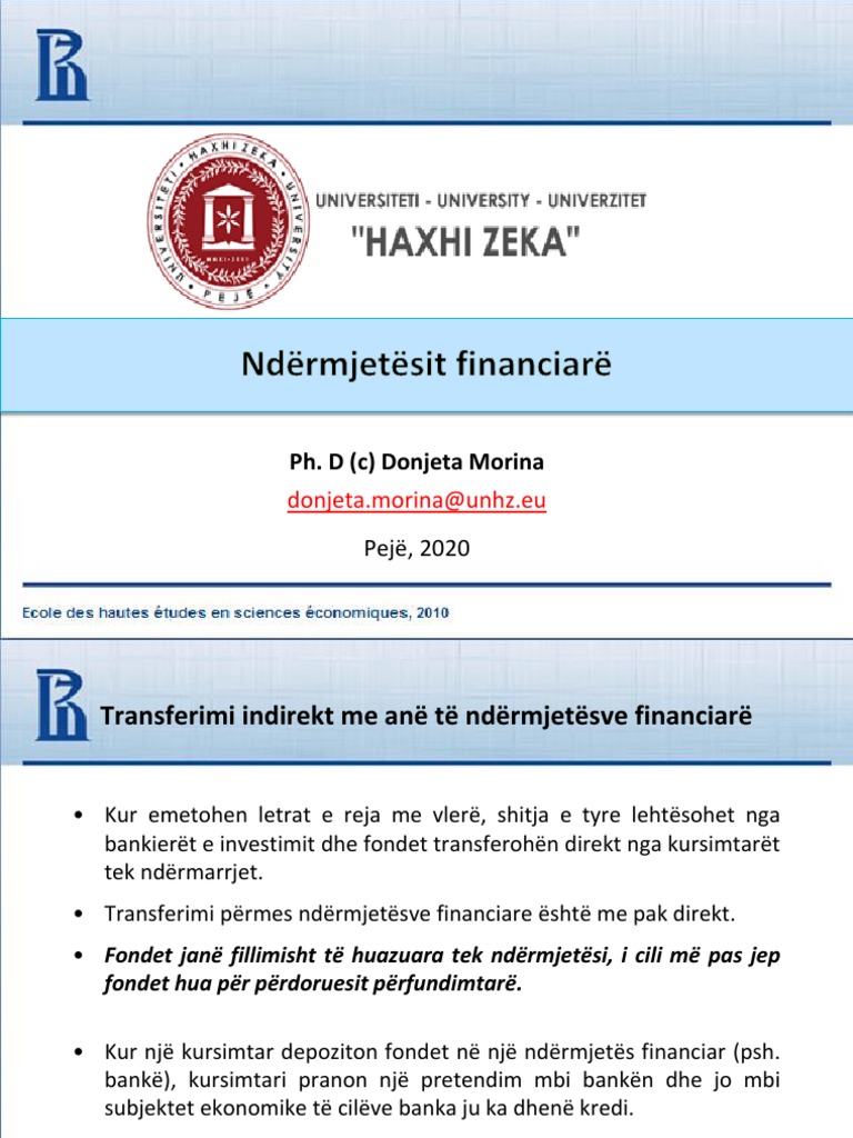 Kapitulli III, Bazat e Finances | PDF