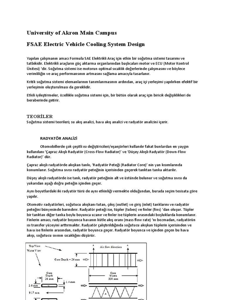 Cooling System For FSAE | PDF
