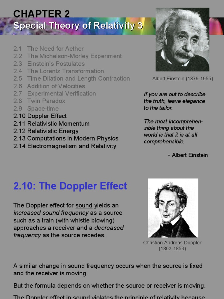 Understanding Special Relativity Concepts | PDF | Electronvolt ...