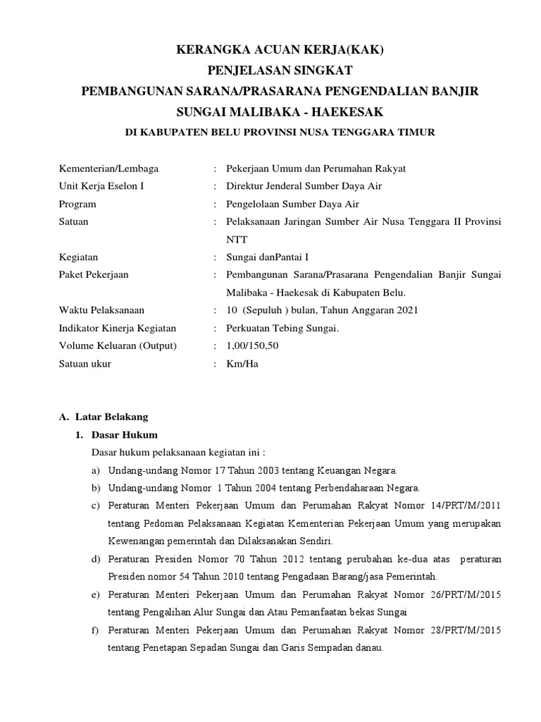 MENGENDALIKAN BANJIR DAN EROSI SUNGAI MALIBAKA | PDF