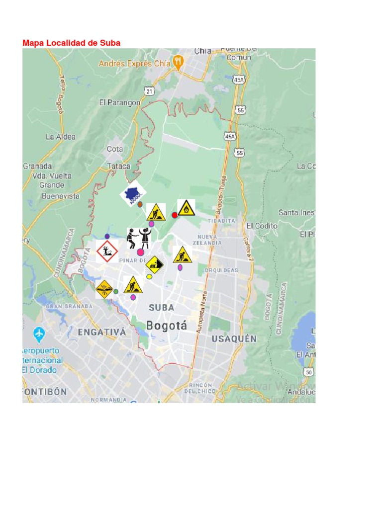 Mapa Localidad de Suba | PDF