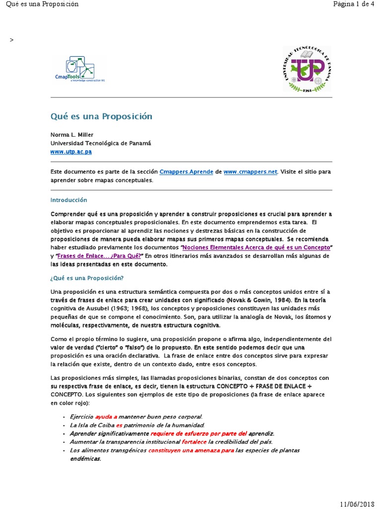 Qué Es Una Proposición | PDF | Proposición | Science