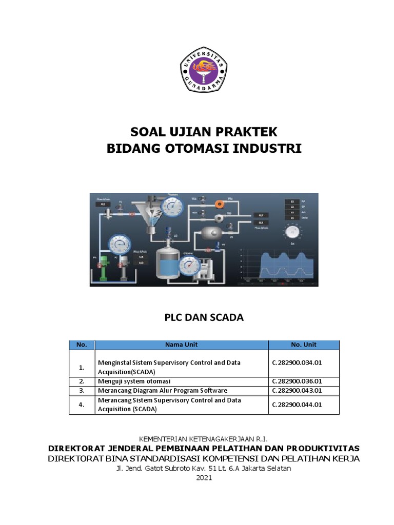 Contoh SCADA dalam Ujian Praktik Otomasi | PDF | Bisnis | Teknologi ...