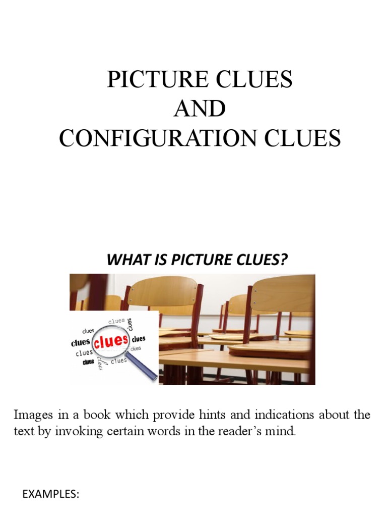 Picture Clues AND Configuration Clues | PDF