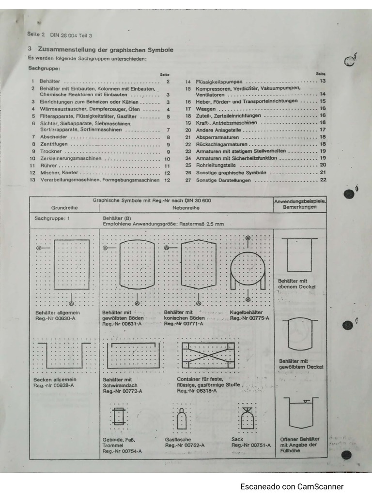 Simbologia Norma DIN - Diagramas de Maquinaria | PDF