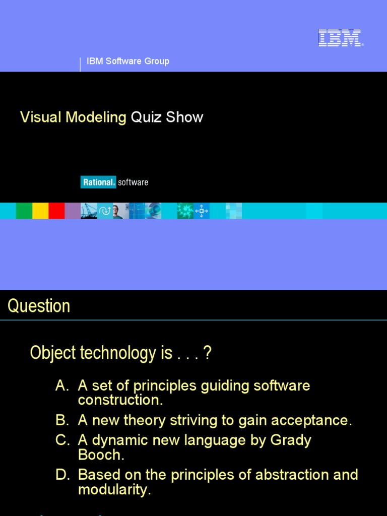Visual Modeling: Quiz Show | PDF | Object (Computer Science) | Object ...