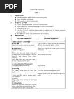 Multi Grade Semi-Detailed Lesson Plan | PDF | Plants | Leaf