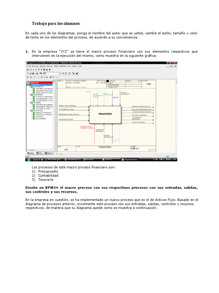 Trabajo de BPWIN para Los Alumnos | PDF