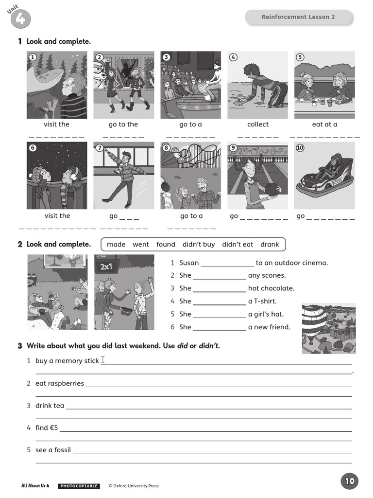 Ficha 1 Unit 4 | PDF