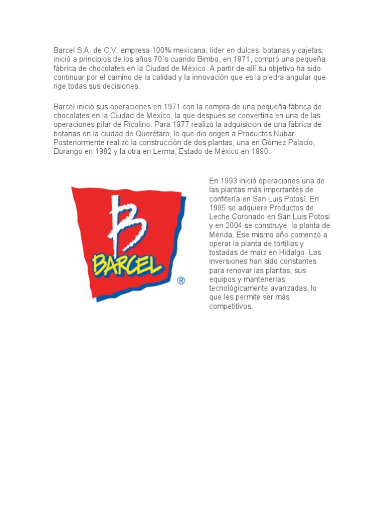 Barcel S | PDF | México | Economias