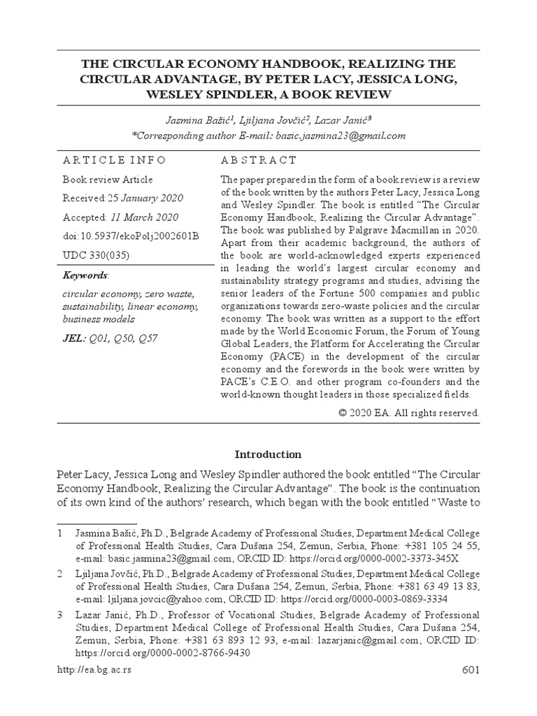 The Circular Economy Handbook, Realizing The Circular Advantage, by ...