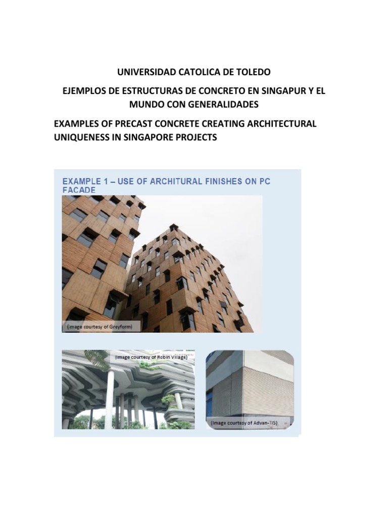 Thesis Concrete Conections 2 - EXAMPLES OF PRECAST CONCRETE CREATING ...