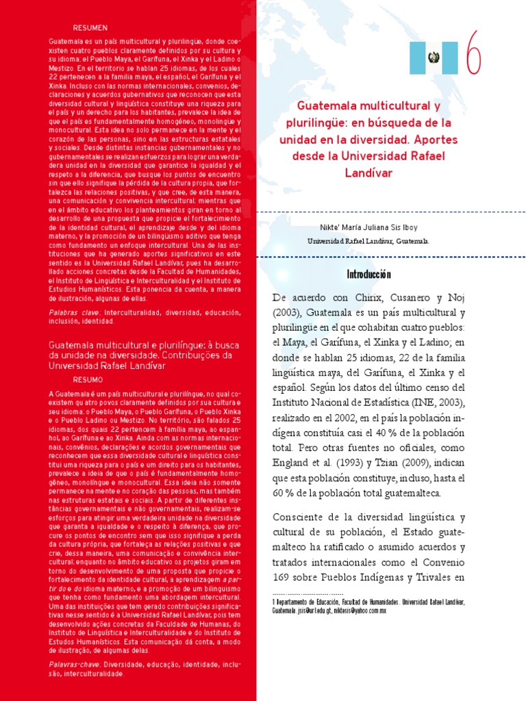 Multiculturalidad en Guatemala | PDF | Multilingüismo | Guatemala
