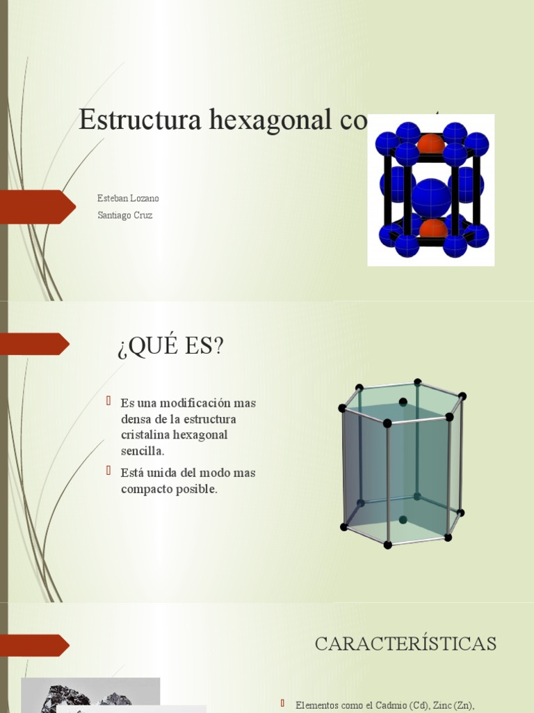 Estructura Hexagonal Compacta | PDF | Tecnología