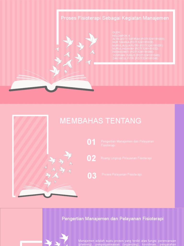 Proses Fisioterapi Sebagai Kegiatan Manajemen Fisioterapi | PDF