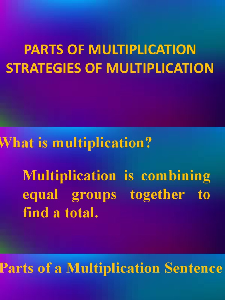 Understanding Parts of Multiplication | PDF | Matrix (Mathematics ...