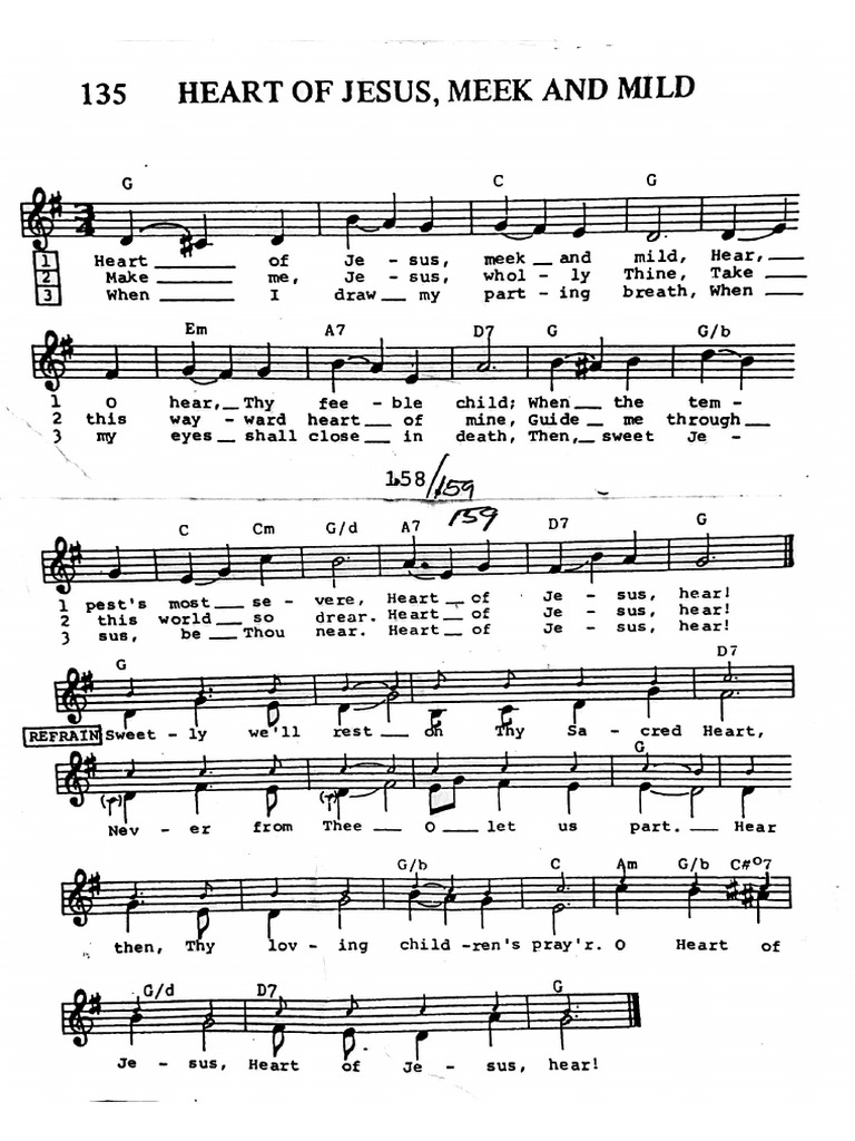 Heart of Jesus, Meek and Mild | PDF