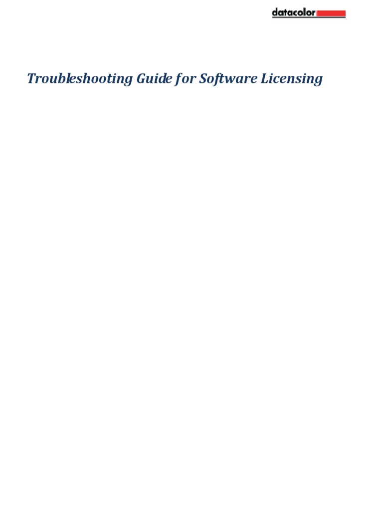 Software License Troubleshooting Guide | PDF | Windows 7 | Computer File