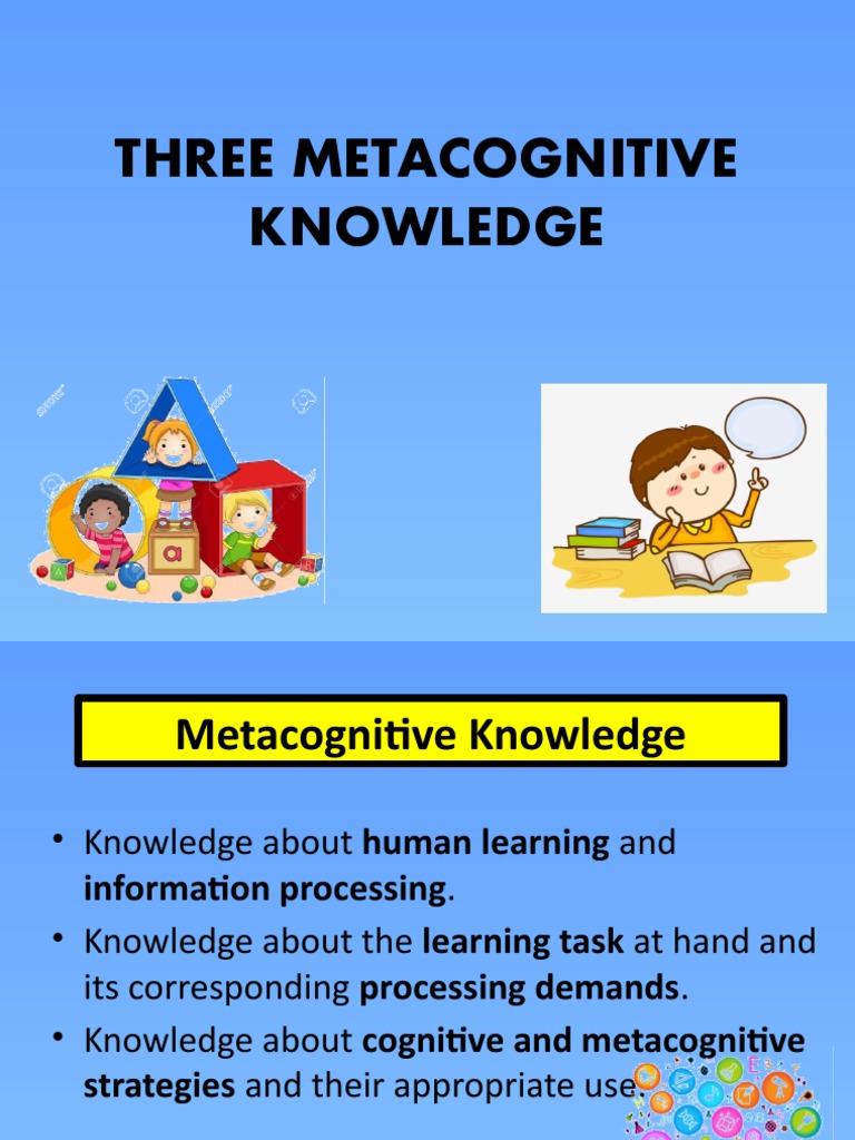 Three Metacognitive Knowledge | PDF | Metacognition | Knowledge