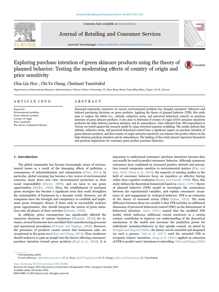 Crossmark: Journal of Retailing and Consumer Services | PDF