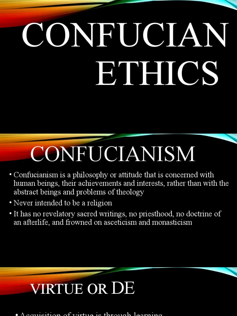 Confucian Ethics | PDF | Tao | Confucianism