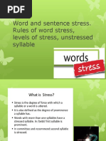 English Word Stress Rules With Exercises and Compound Adjectives | PDF ...