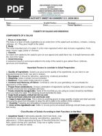 EPP 4 Lesson 3 - Meal Planning and Preparation | PDF | Foods | Nutrition