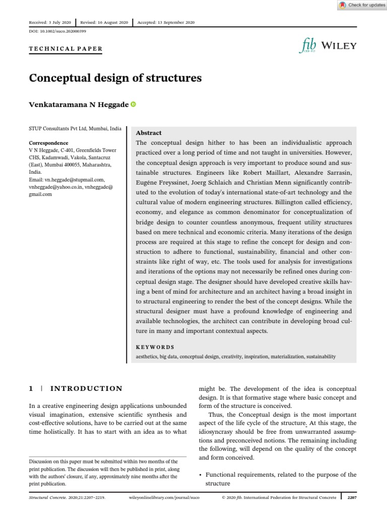 01 - Conceptual Design of Structures | PDF | Design | Creativity
