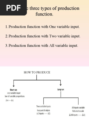 Production Function