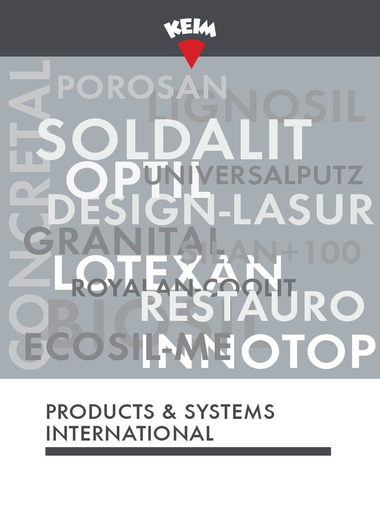 05 KEIM-Products and Systems International | PDF | Paint | Physical ...