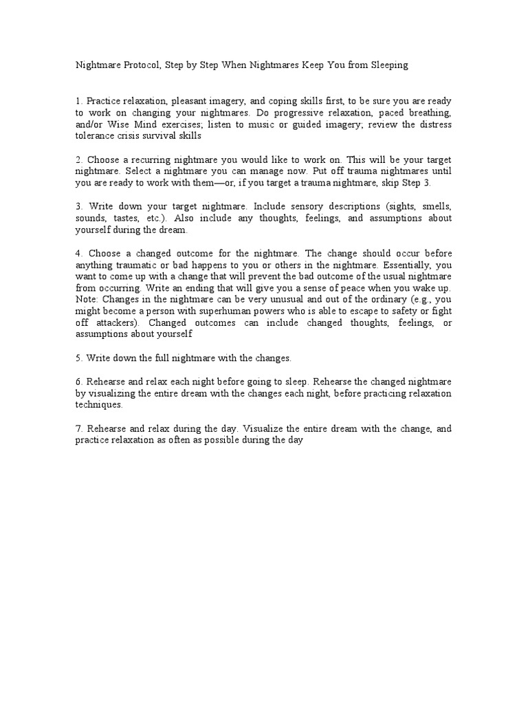 Nightmare Protocol | PDF | Nightmare | Sleep