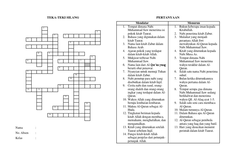XI - TTS - Iman Kepada Kitab-Kitab Allah | PDF