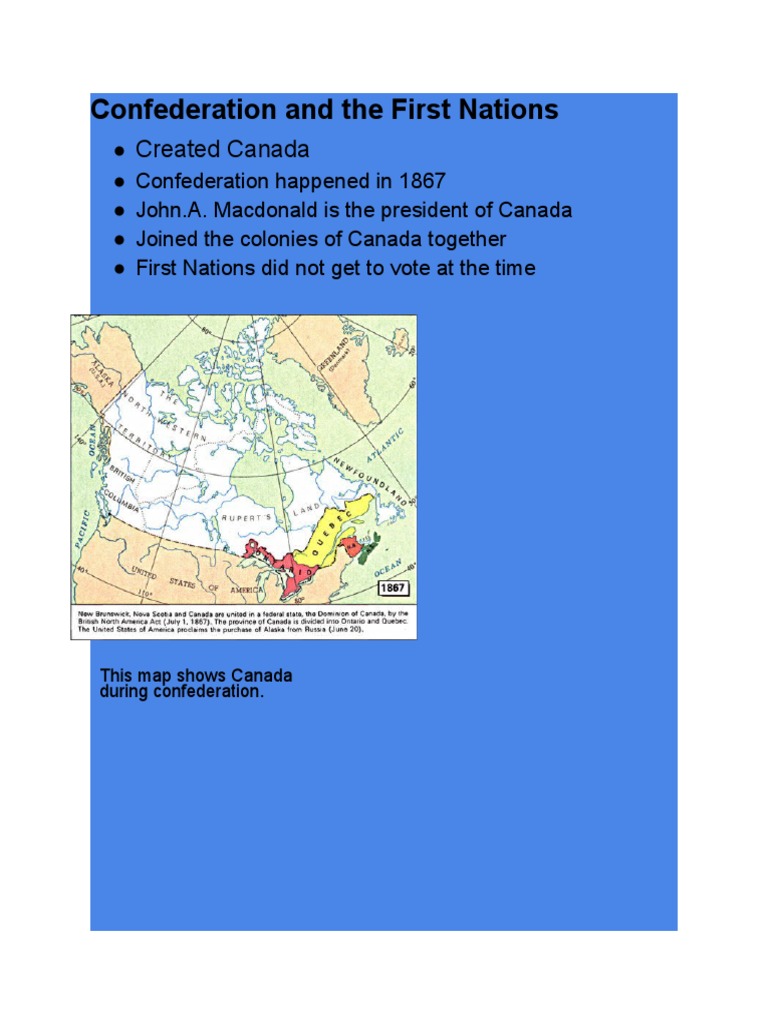 Confederation | PDF | First Nations | Confederation