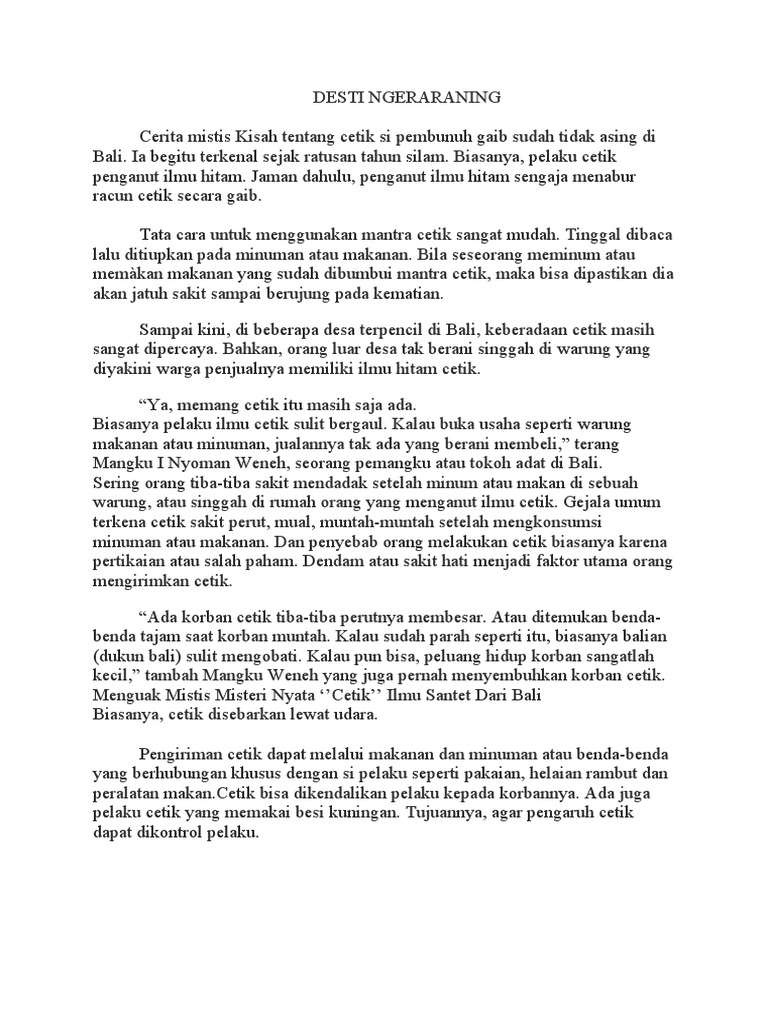 Desti Ngeraraning | PDF | Kesehatan Holistik