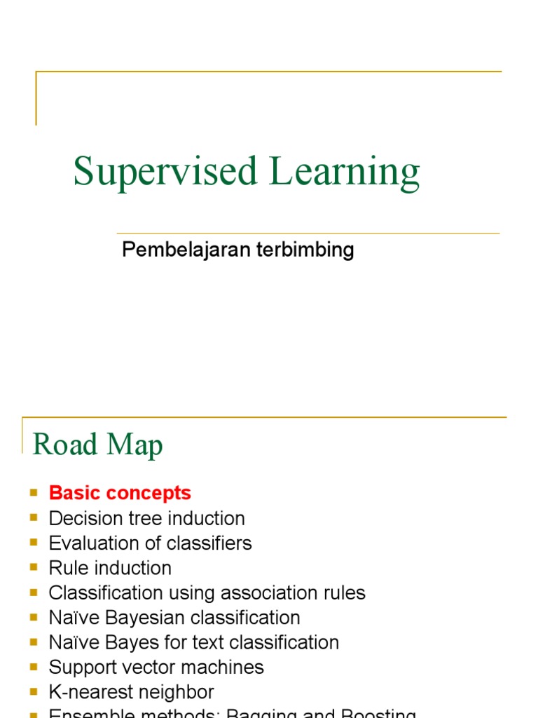CS583 Supervised Learning | PDF | Receiver Operating Characteristic | Statistical Classification