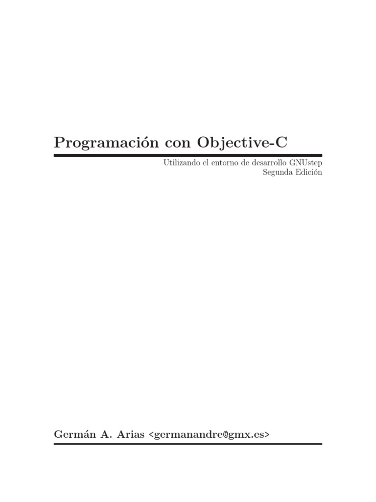 Programación Con Objective-C | PDF