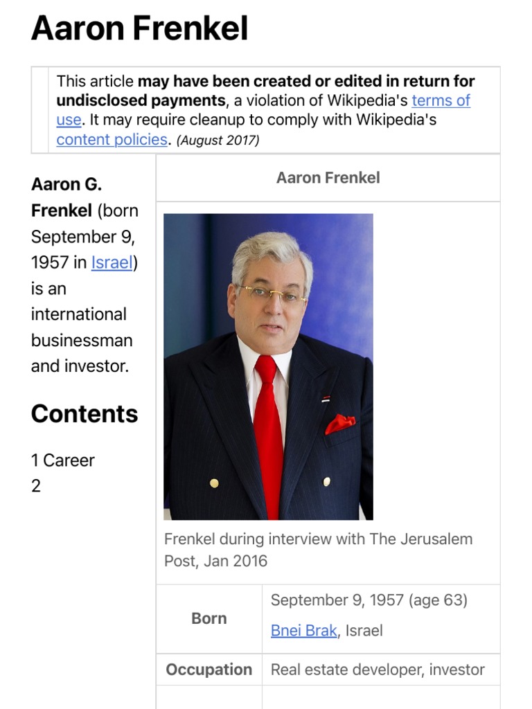 Aaron Frenkel - Wikipedia | PDF | Jewish Organizations | Jews And Judaism