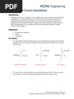 PLTW Engineering Formula Sheets | PDF | Area | Orbit