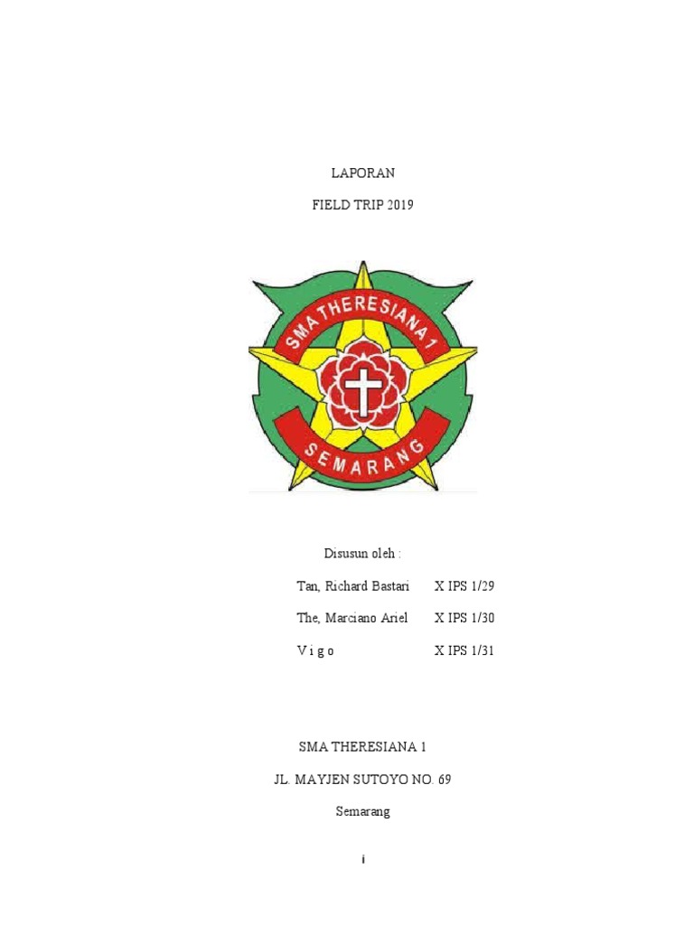 Laporan Field Trip 2019 | PDF