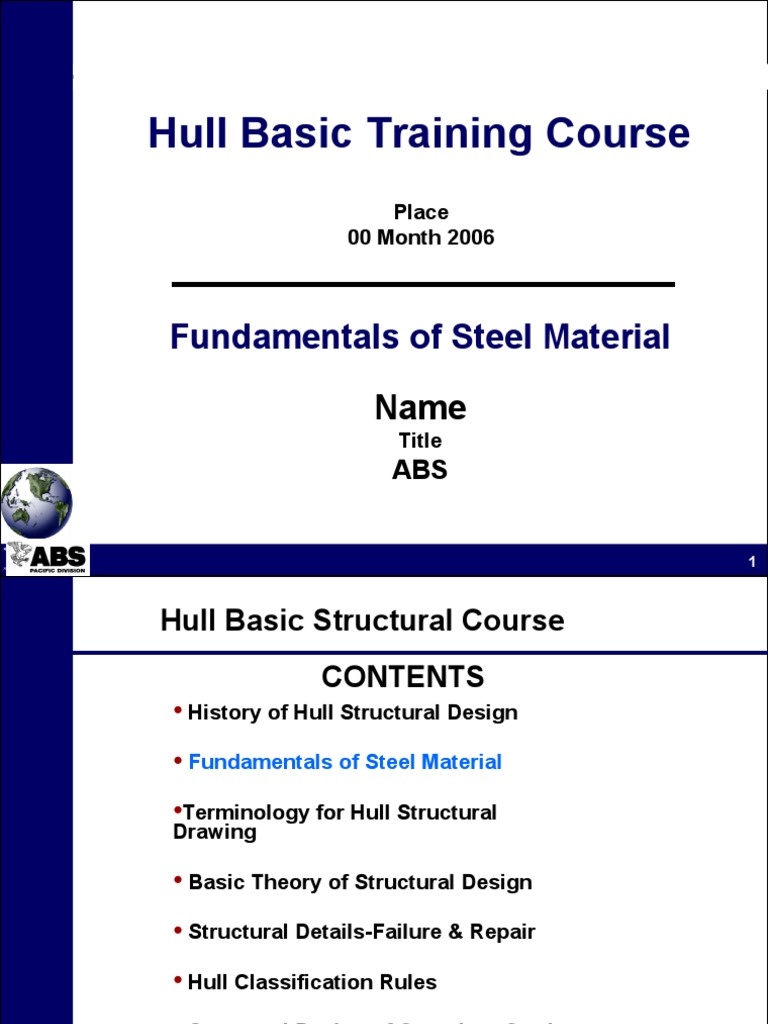 Steel Material Fundamentals for Hull Design | PDF | Fracture | Strength ...