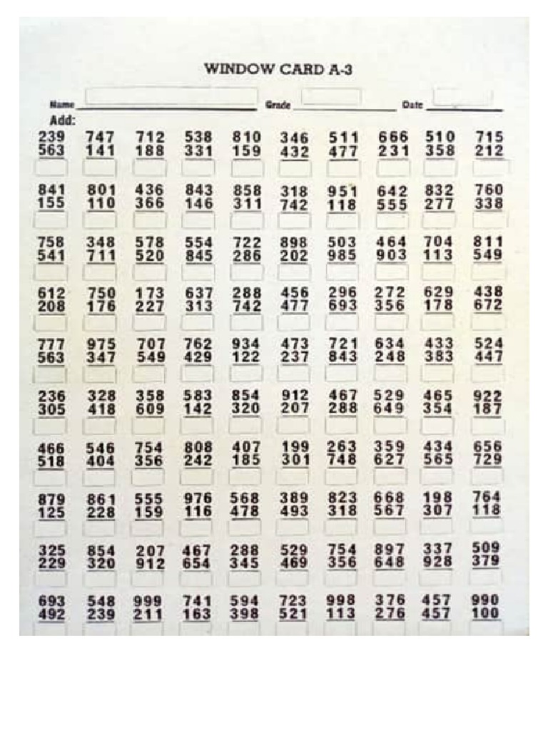 Window Card A-2, A-3, S-2, S-3, M-2, M-3, D-2, D-3 | PDF