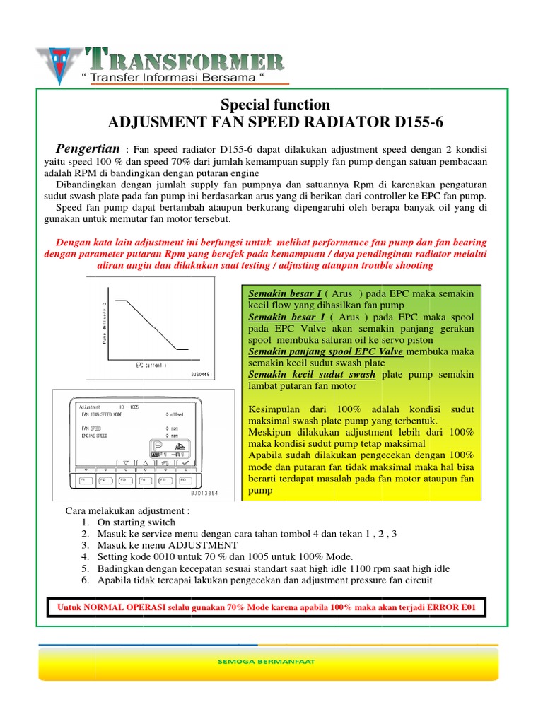 Adjusment Fan Speed 155-6 | PDF